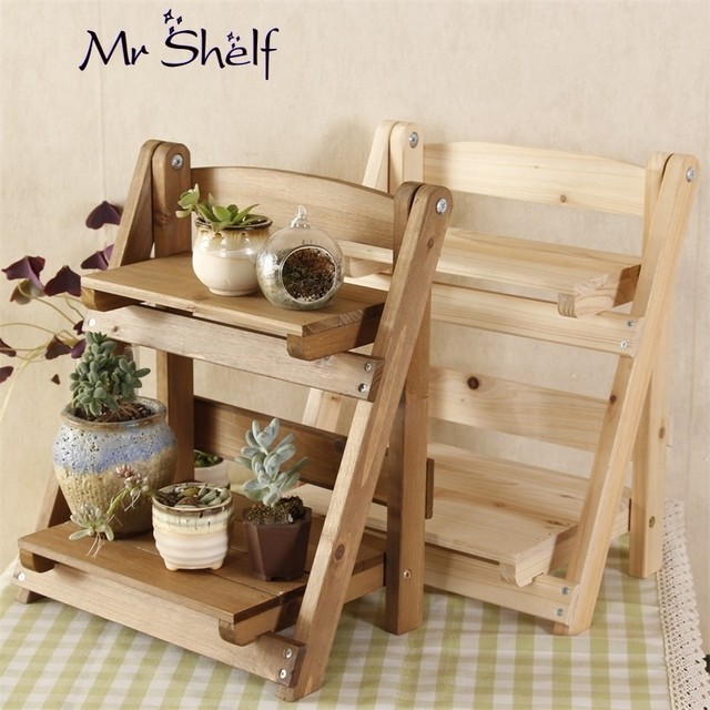 Solid wood desktop small flower stand office window sill windows ...