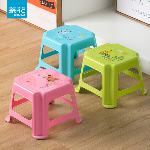 Camellia stool Children's dwarf stool thickened anti -slip room small ...