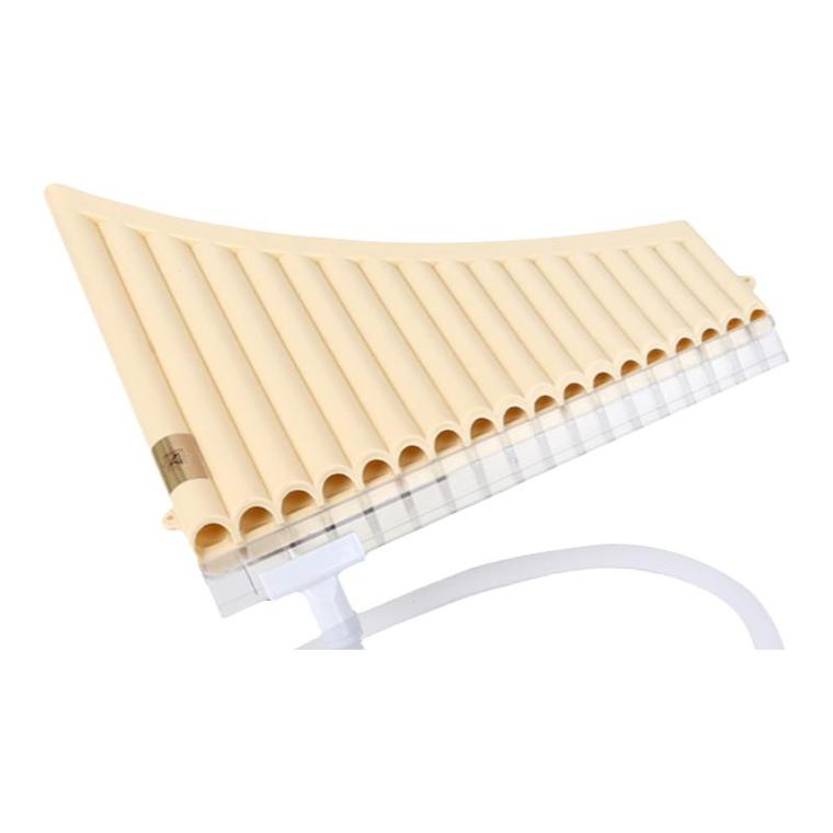Pan flute instrument - New 16-tube mobile double mouthpiece, off-white ...