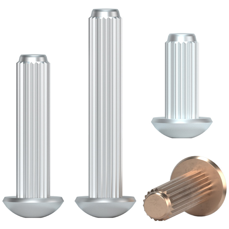 GB827 Stainless Steel Sign Rivets - Knurled Aluminum - Double Sheng