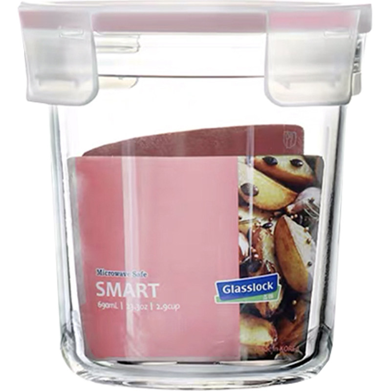 Glasslock 701-800ml Heat-Resistant Glass Lunch Box with Lid
