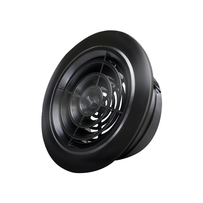 Sortie d'air ronde noire en plastique de ventilation avec frais ...