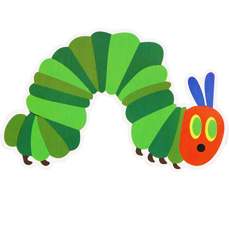 Hungry Caterpillar Magnetic Whiteboard Sticker - English Learning Aid