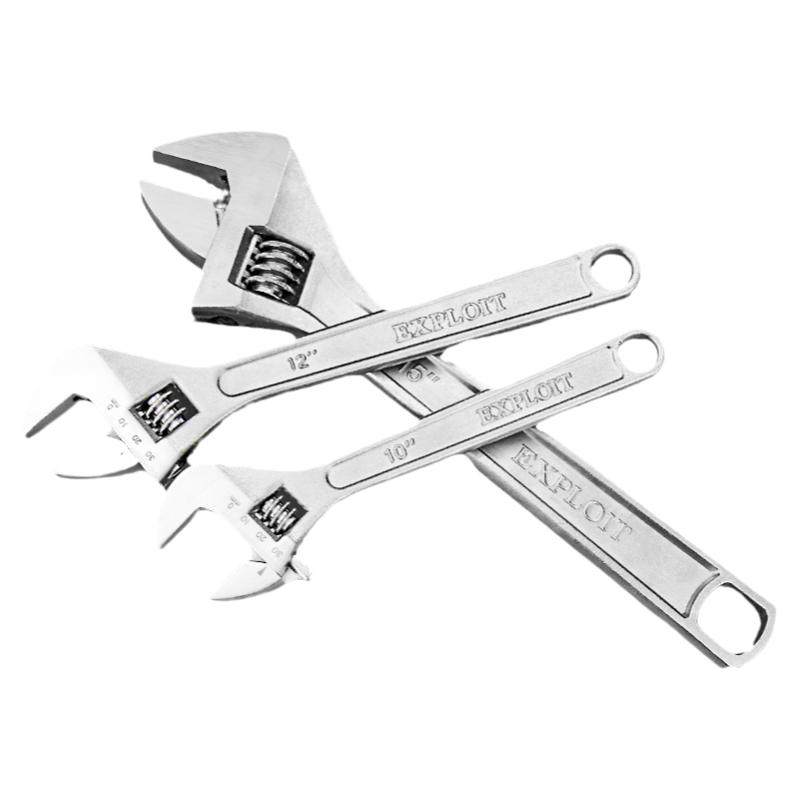 Industrial grade adjustable wrench - Carbon steel short handle ...