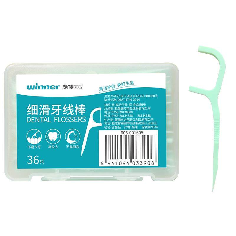 Winner Filo Interdentale con Manico - 36 Pezzi - Cura Orale Domestica