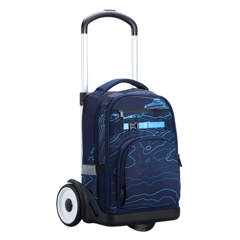 Uniker Schulrucksack mit Rollen - Abnehmbarer Rucksack für Unter- und ...