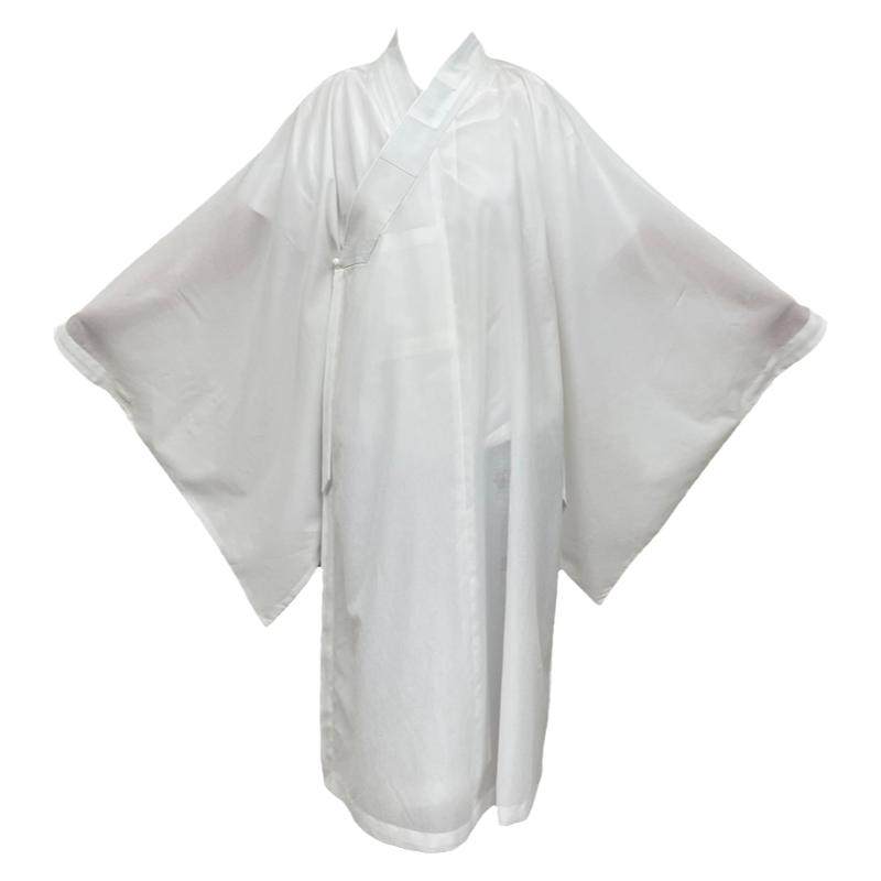 Haiqing White Monk Robe - Summer Knit Dress