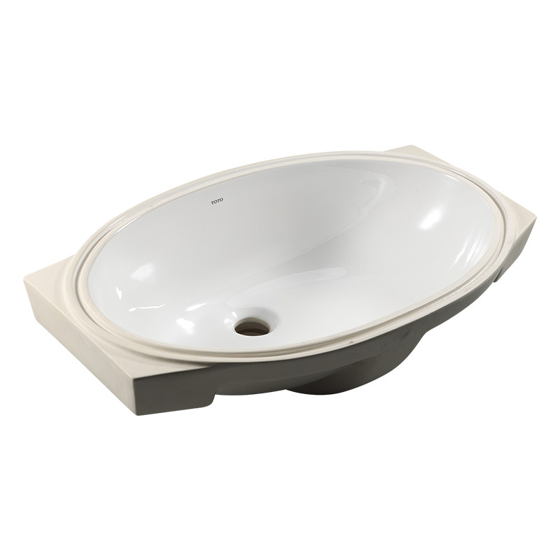 Lavabo ovale en céramique toto lw1506b, lavabo sous comptoir intégré ...