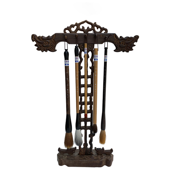Shemeng Art Wooden Pen Holder - 12-Slot Display Stand