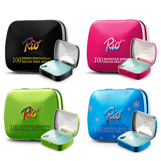 Rio Sugar-Free Mint Candy - Strong Four Flavors - 60g
