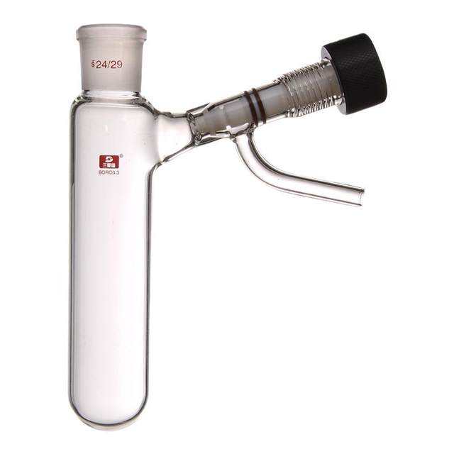 Sanaisi solvent cylindrical reaction tube with high vacuum valve 0-10mm ...