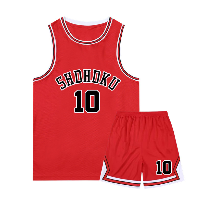 Slam Dunk Basketball Jersey - Sakuragi & Rukawa - Customizable Team Uniform