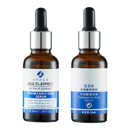 Ufes tranexamic acid essence 30 ml for lysere hudtone og pigmentforbedring