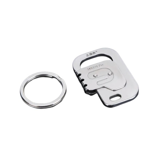 EDC Key Chain Stainless Steel Lock Key Ring Men's Car Buckle Tool ...