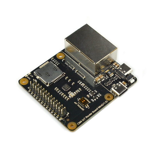 DFRobot Raspberry Pi 4b Mini Soft Router OpenWRT Dual Gigabit Ethernet Ports CM4 IoT Expansion Board