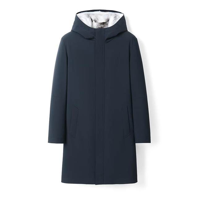 Tibetan color additional hooded thickened cross mink sapphire inner ...