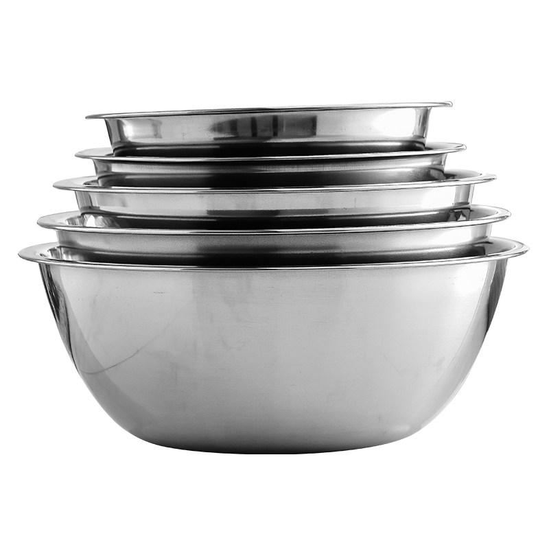 Stainless Steel Kitchen Basin - Commercial Grade Mixing and Baking Basin