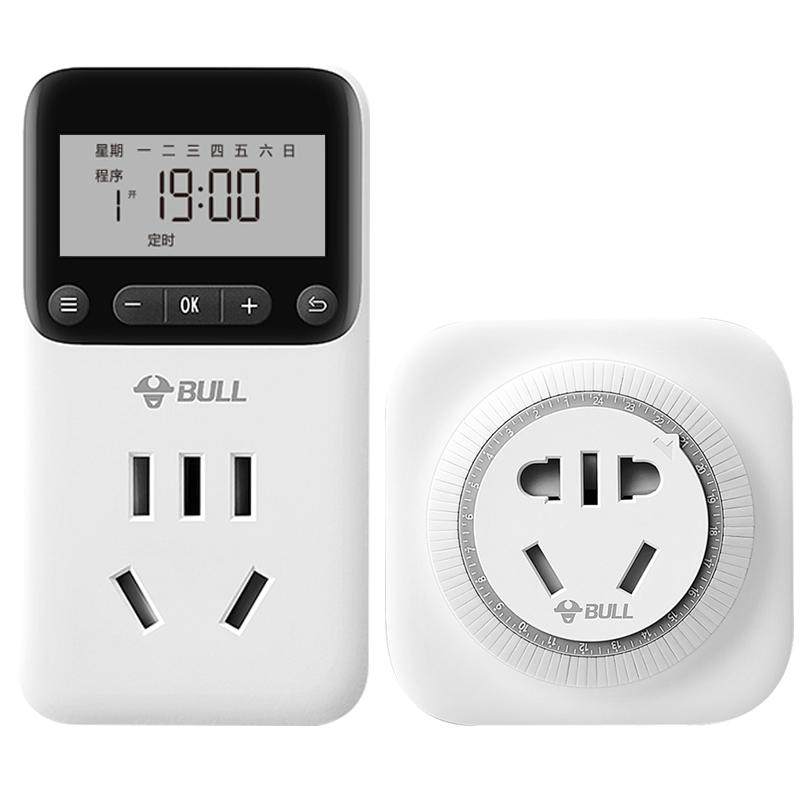 Bull Mechanical Timer - 6-24 Hour Programmable Socket - Gnd-2d0204