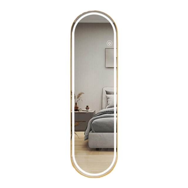 Intelligent full -body mirror LED dressing mirror light luxury mirror ...