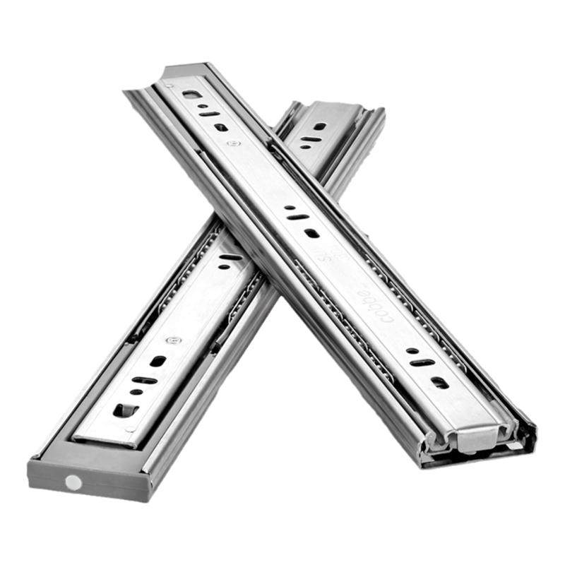 Kabei Drawer Track Three-Section Rail Damping Buffer Slide - 304 ...