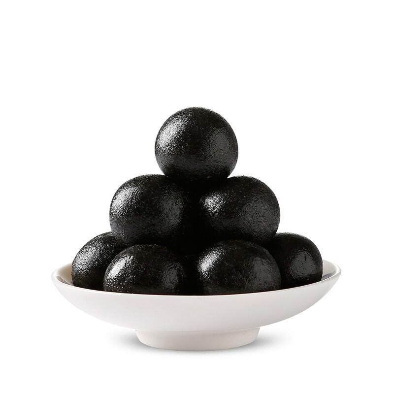 Miaohuatang Black Sesame Balls - Handmade 9 Steamed 9 Dried - 10 Pill Pack