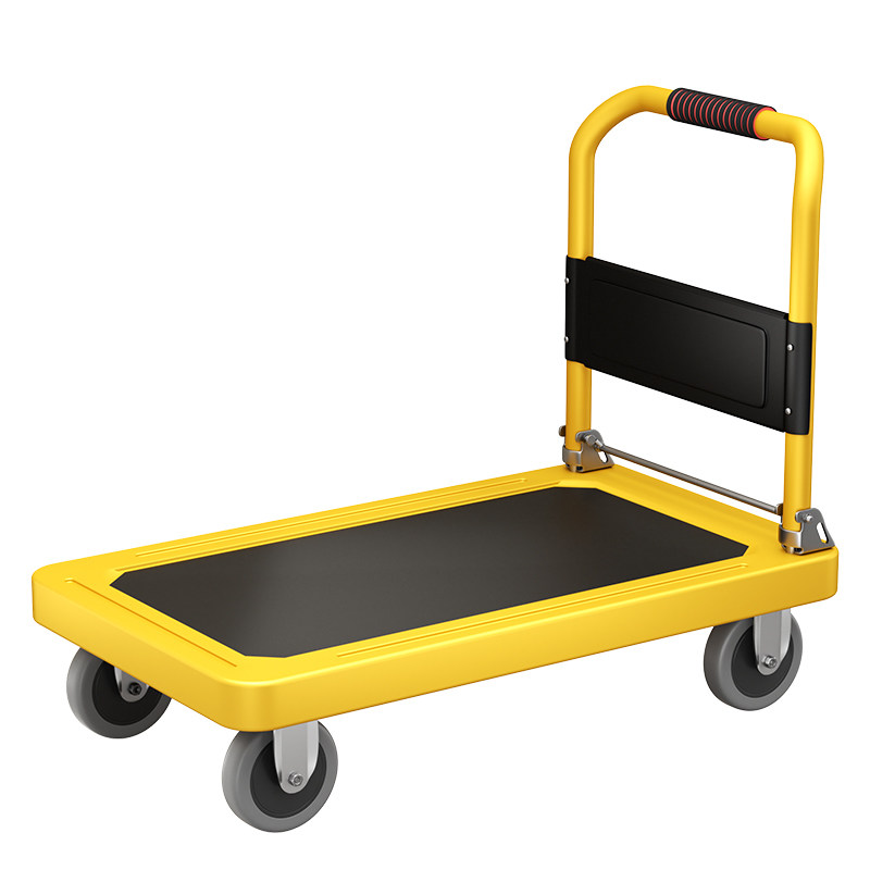 Steel Plate Trolley for Cargo Handling, Household Flatbed Portable ...