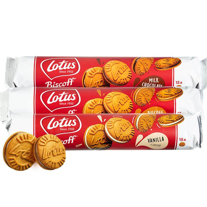 Belgian Lotus Original/Vanilla/Chocolate Sandwich Cookies 450g