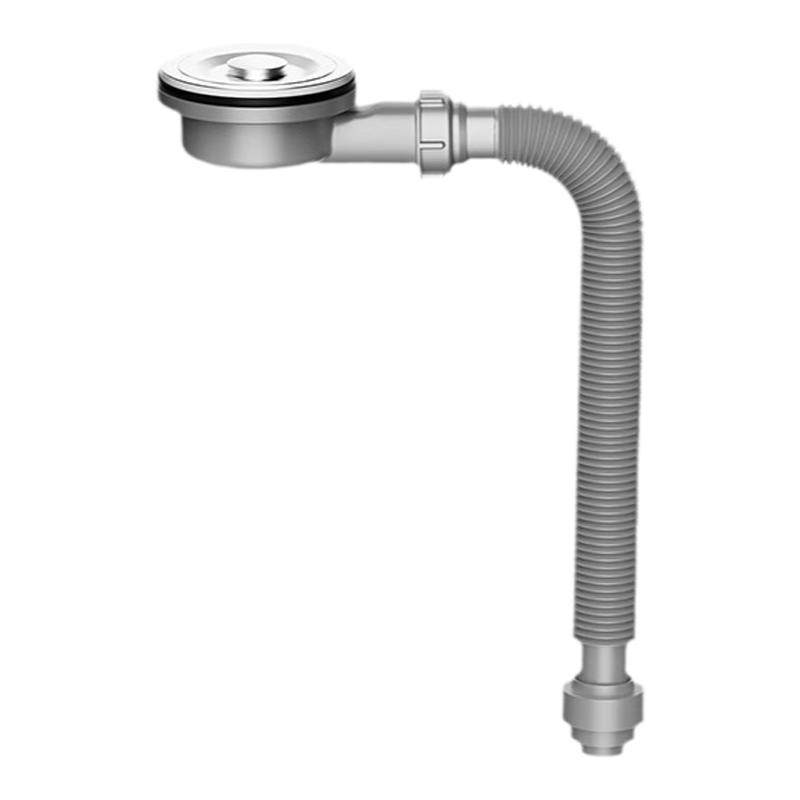 Auden Castle Sink Drain - Ultra-Thin Horizontal ABS Drain Pipe Set