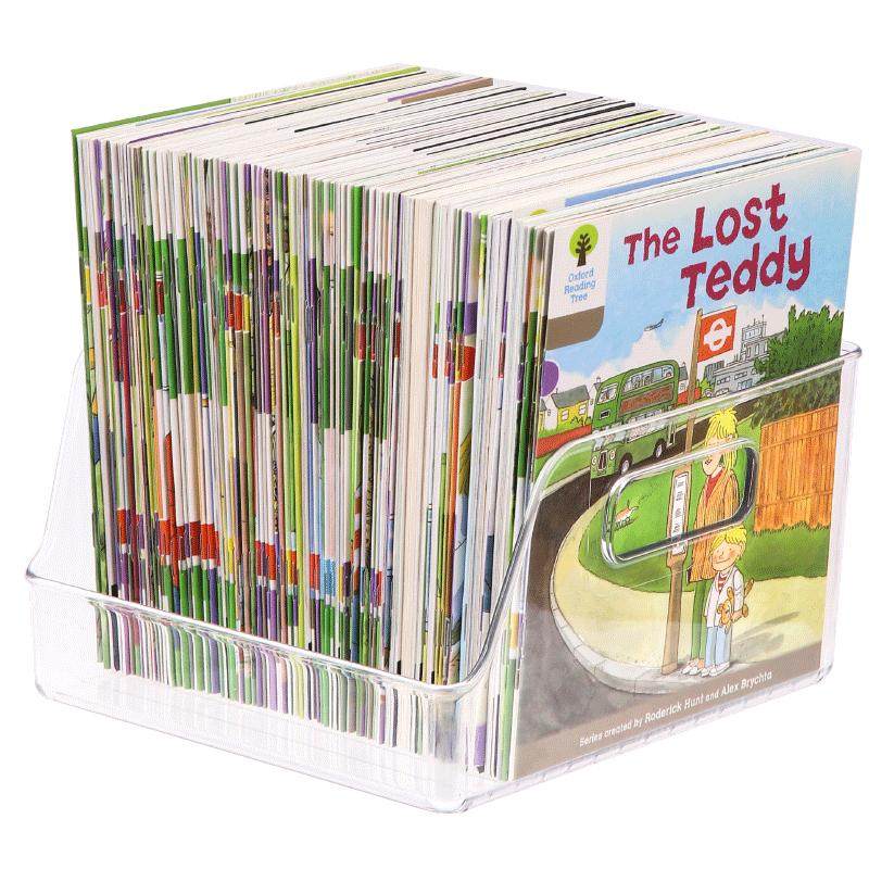Book Storage Box Transparent Children's Books Picture Book Plastic ...