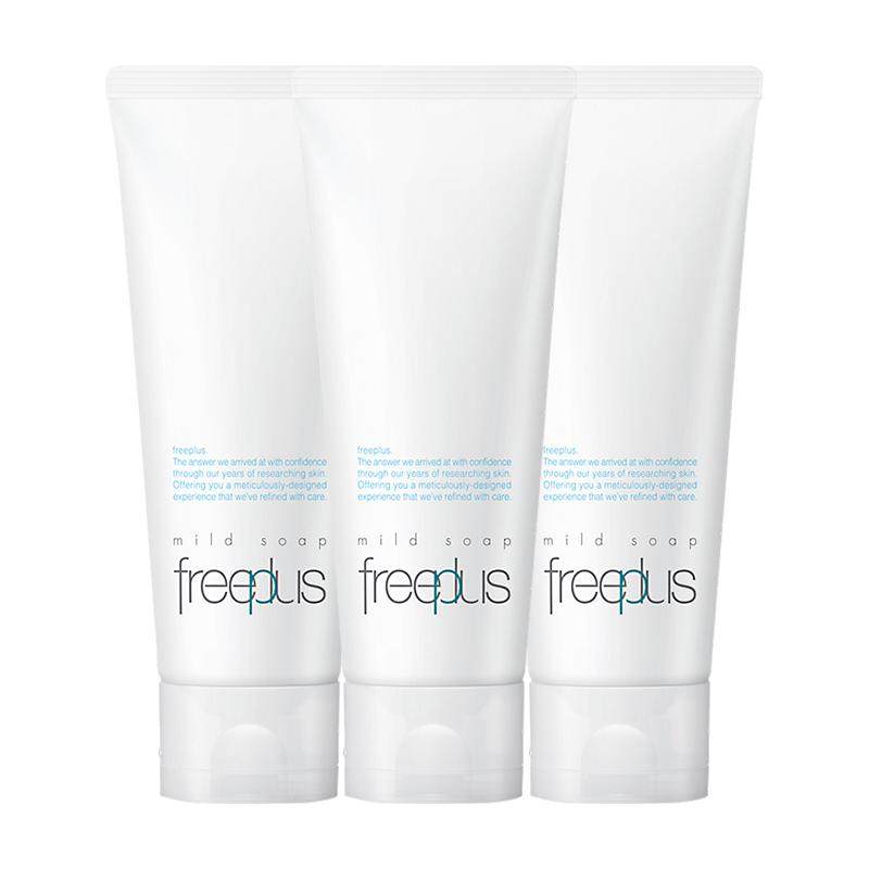 Freeplus Amino Acid Gentle Facial Cleanser 100g x 3 untuk Kulit Sensitif