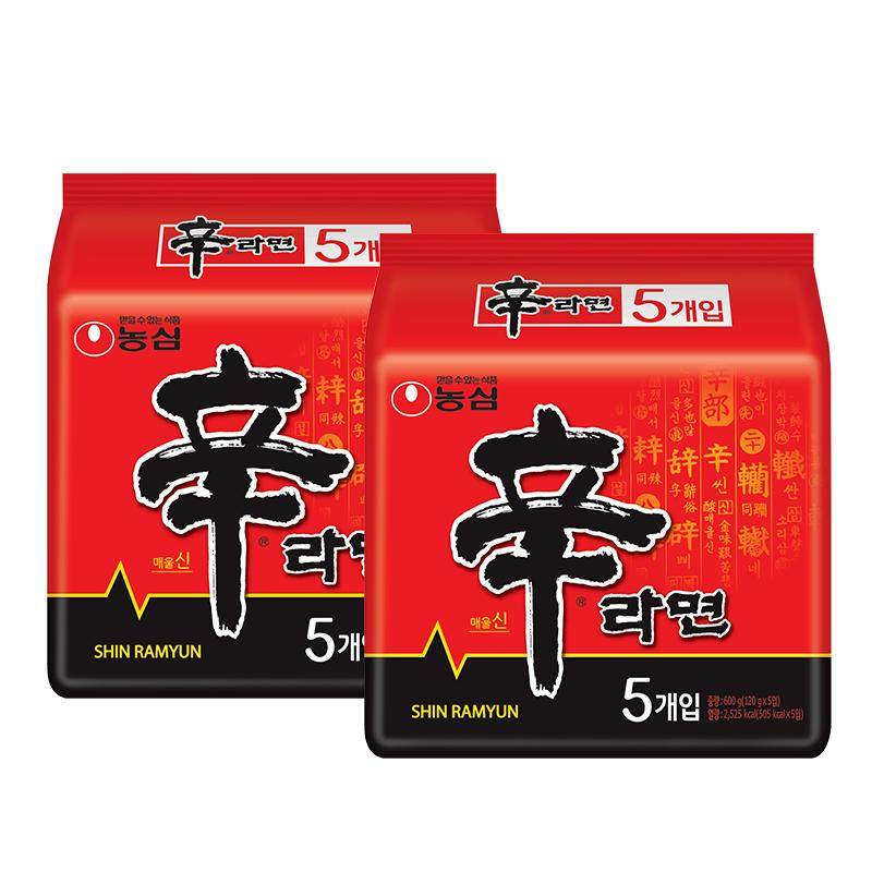 Makaron Nongshim Xin Ramen 120g x 10 Paczek - Importowany Pikantny Smak ...