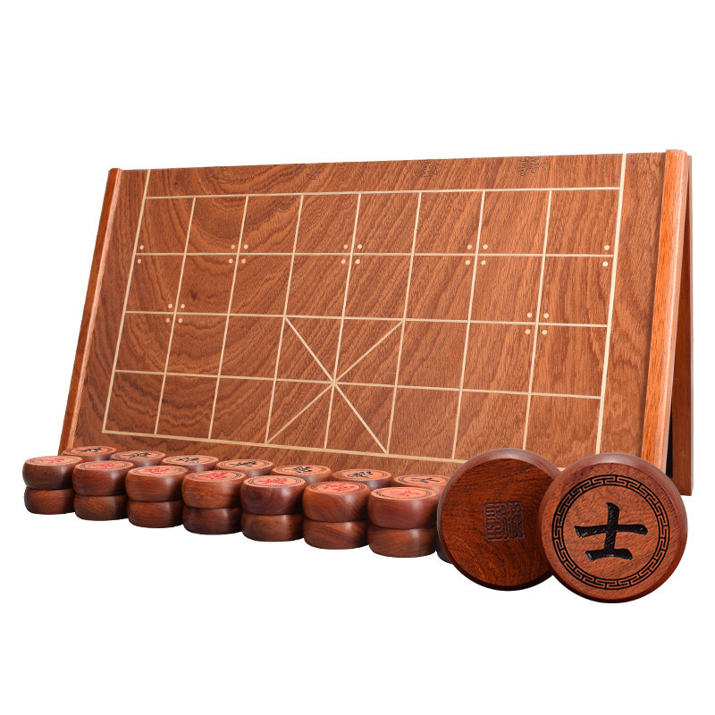 Set Catur Kayu Solid Yusheng - Catur Xiangshan Rosewood Besar