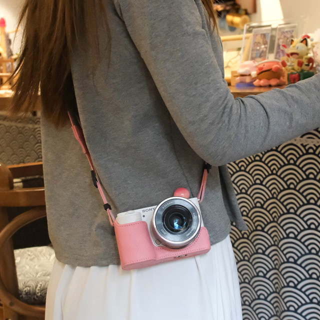 Sony zve10 camera protective case a7c2 second generation base leather ...