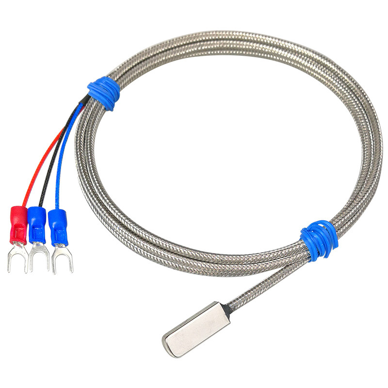 Pt100 Temperature Sensor - Waterproof, High Temp, Adhesive Surface Probe