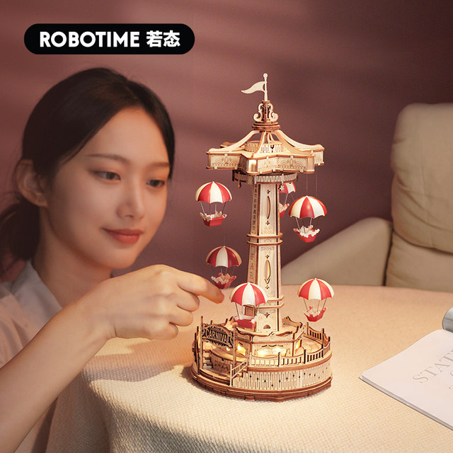 If the guest wood 3D three -dimensional puzzle handmade assembly model ...