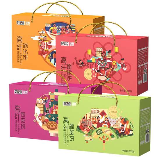 Family Mass Seller Haoqidian Biscuits High Fiber Multi-Flavor Pack 800g ...