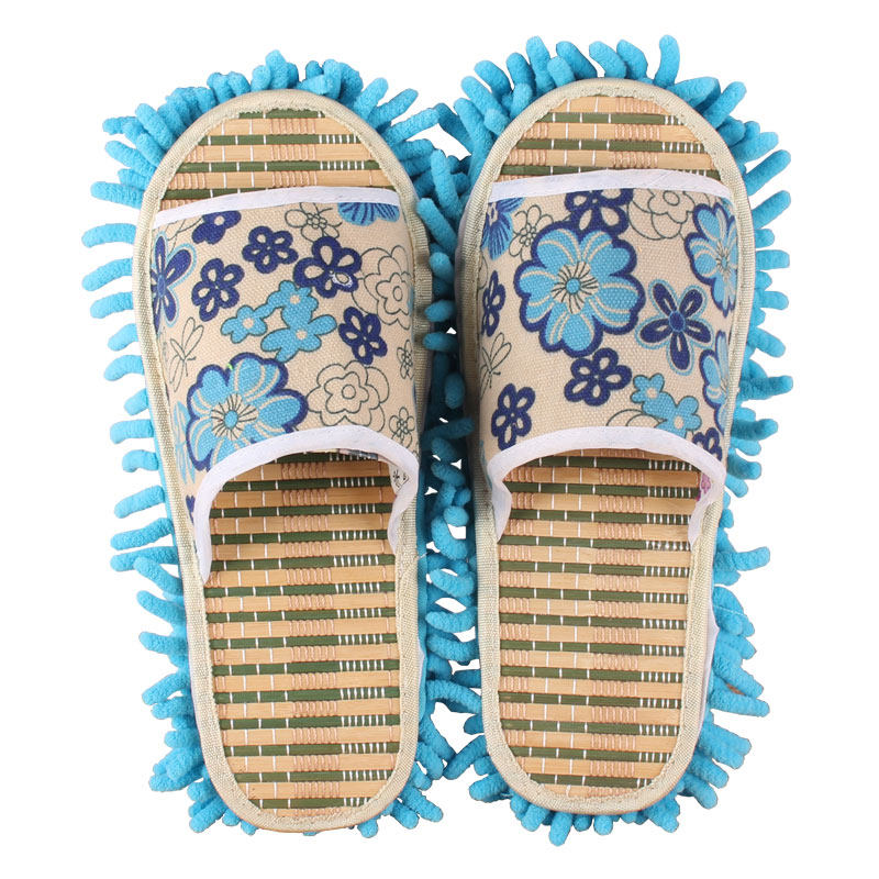 Drunkard Women's Washable Bamboo Floor Cleaning Slippers - Open Toe