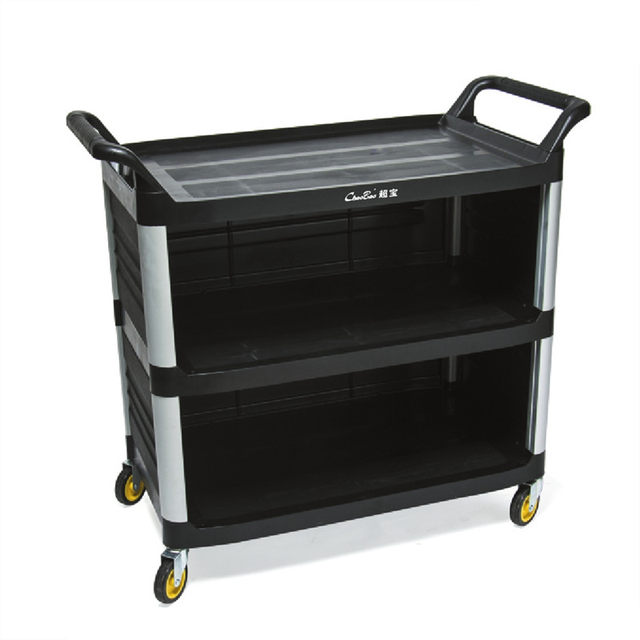 Hotel dining cart bowl collection cart with door and lock dining cart ...