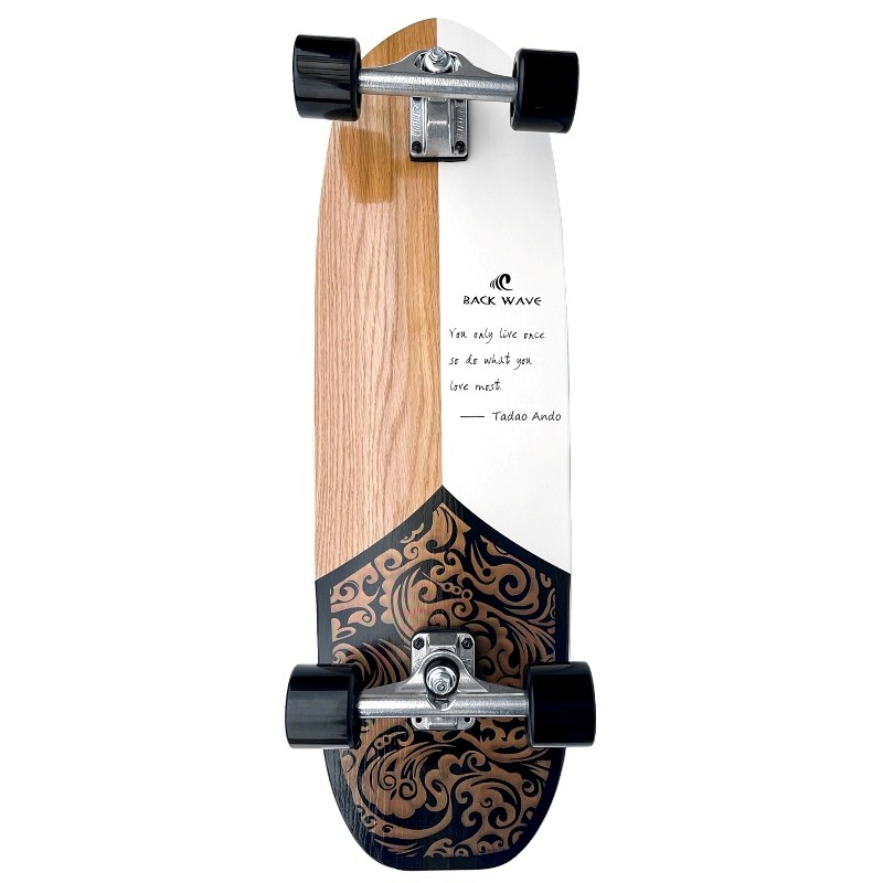 Backwave 2023 Land Surfboard с Деревянным Зерном
