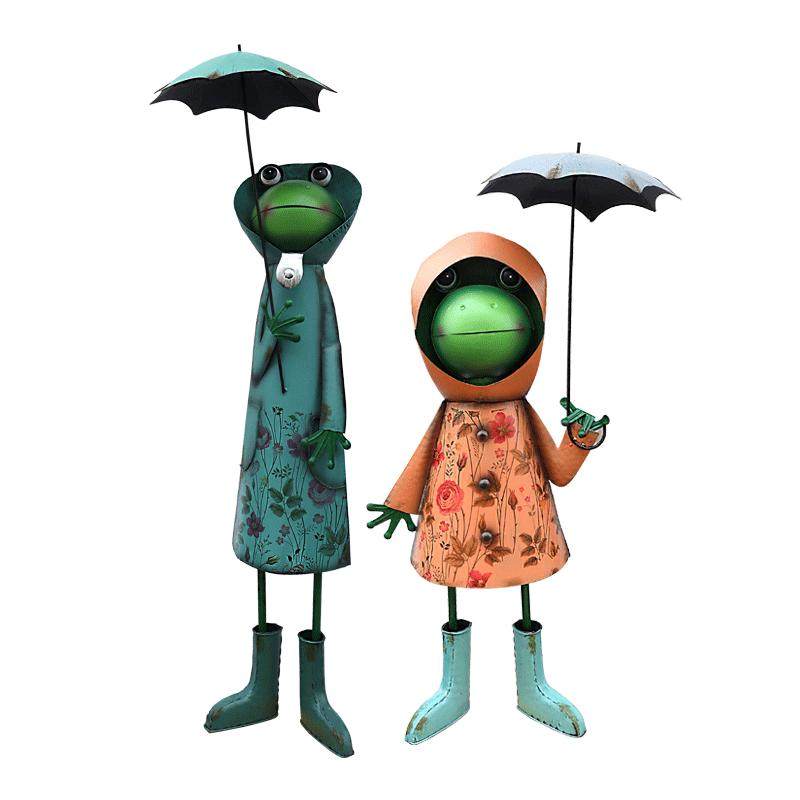 Outdoor Garden Courtyard Villa Wrought Iron Frog Net Decoration