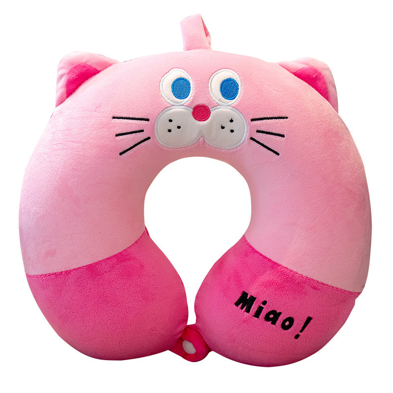 Oreiller en forme de u en forme de chat mignon, oreiller cervical de ...