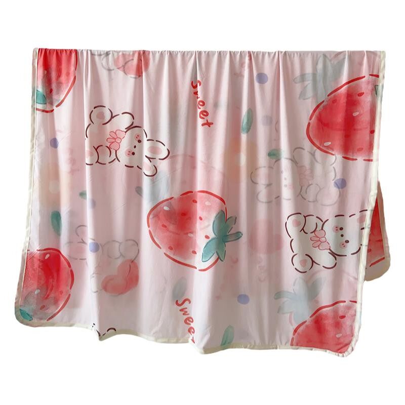 Children's Silk Cool Quilt for Summer | Lightweight Ice Silk Cover for Baby Nap | Kindergarten ...