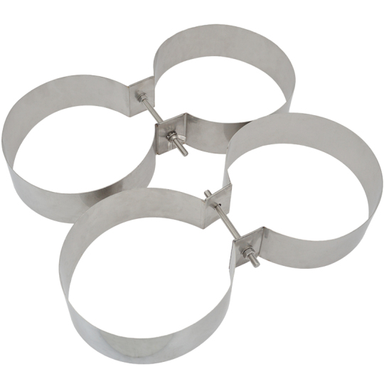 Keep Diving Double Cylinder Fixing Bracket - 316 Stainless Steel