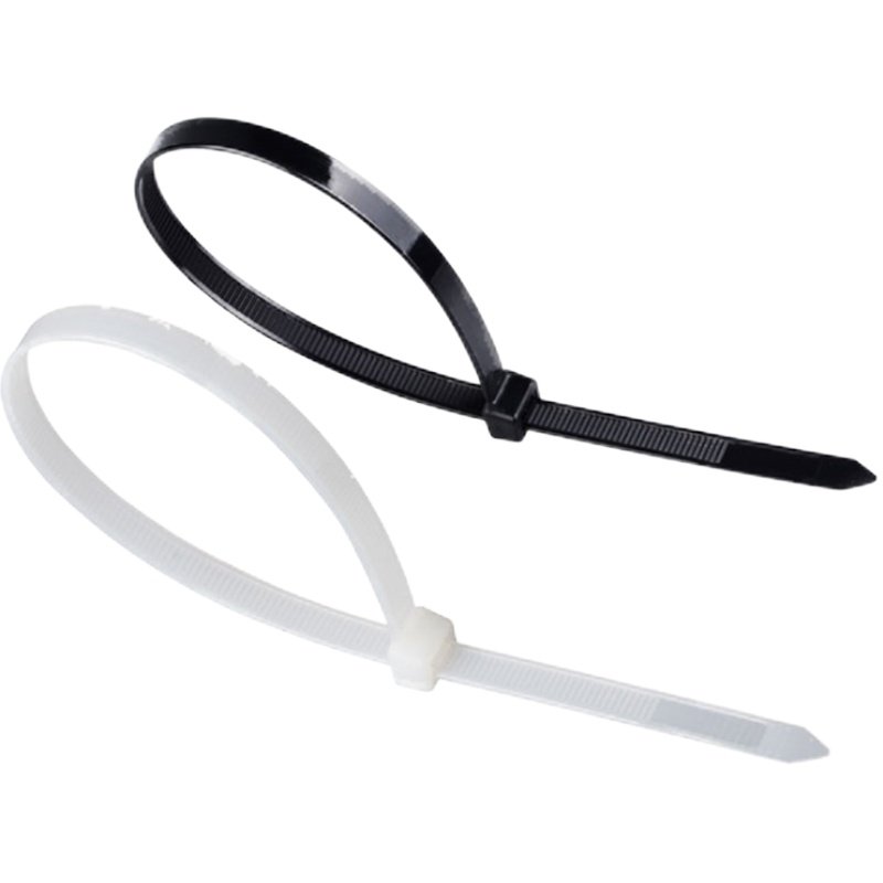 Venus 3*150mm Fixed Plastic Self-Locking Nylon Cable Ties - Pack of 1000 (White and Black)