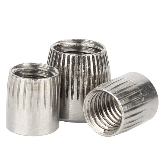 304 Stainless Steel Cone Nut Cone Nut Built-In Expansion Knurled ...
