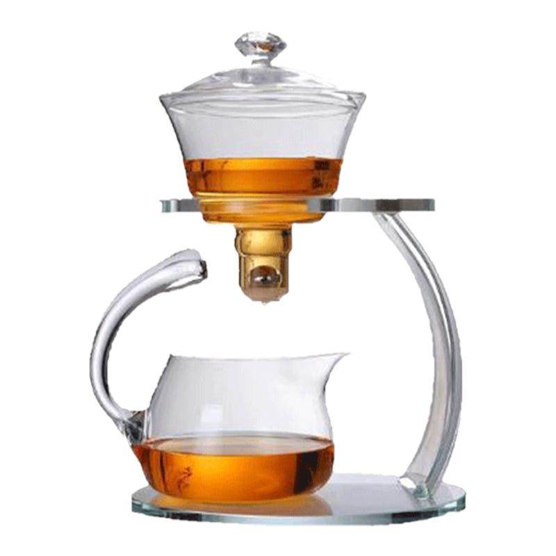 Modern Lazy Tea Maker - Semi-Automatic High Temperature Resistant Glass ...