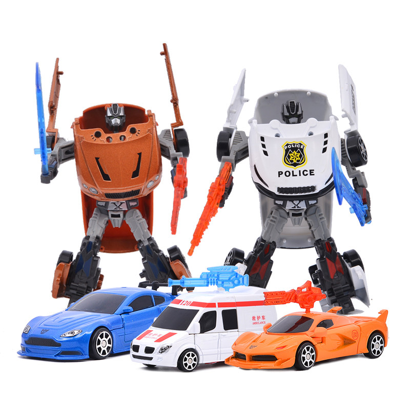 Choi po Alloy Bumblebee Deformation Toy - Pocket Transforming Car