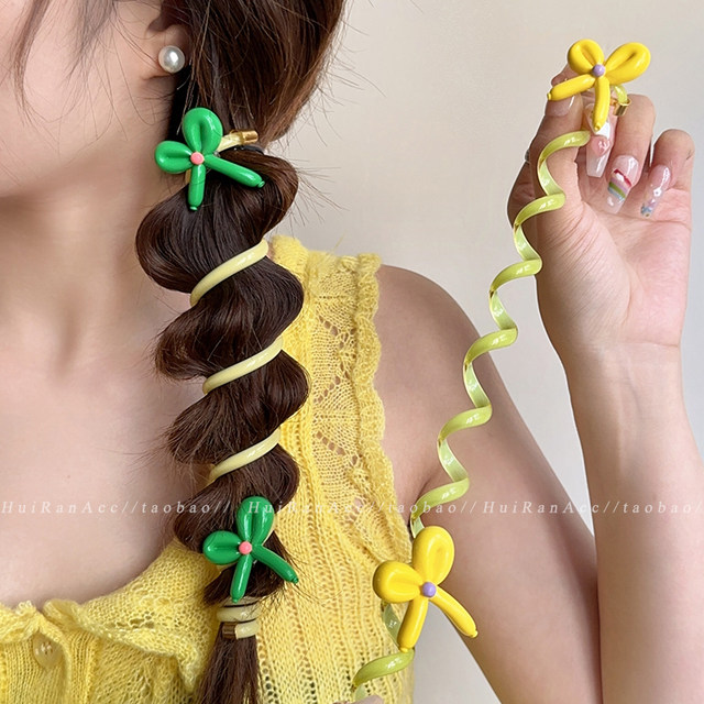 Sweet girl bubble braid hair rope 2024 new dopamine high -level phone ...