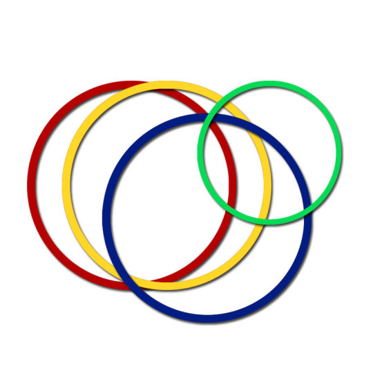 Children's Plastic Ring Ring Toy Puzzle Game