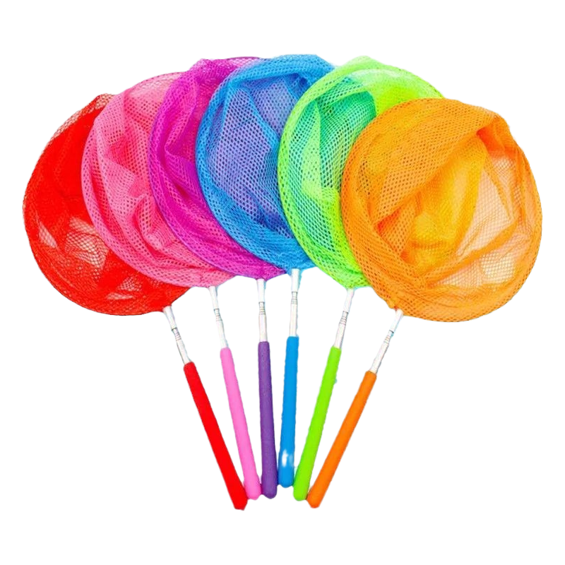 Retractable Extended Net Children's Fishing Net Pocket Color Butterfly ...
